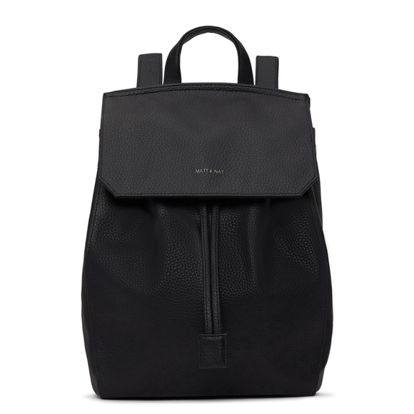 Matt & Nat | Bags | Matt Nat Mumbai Black Leather Backpack | Poshmark